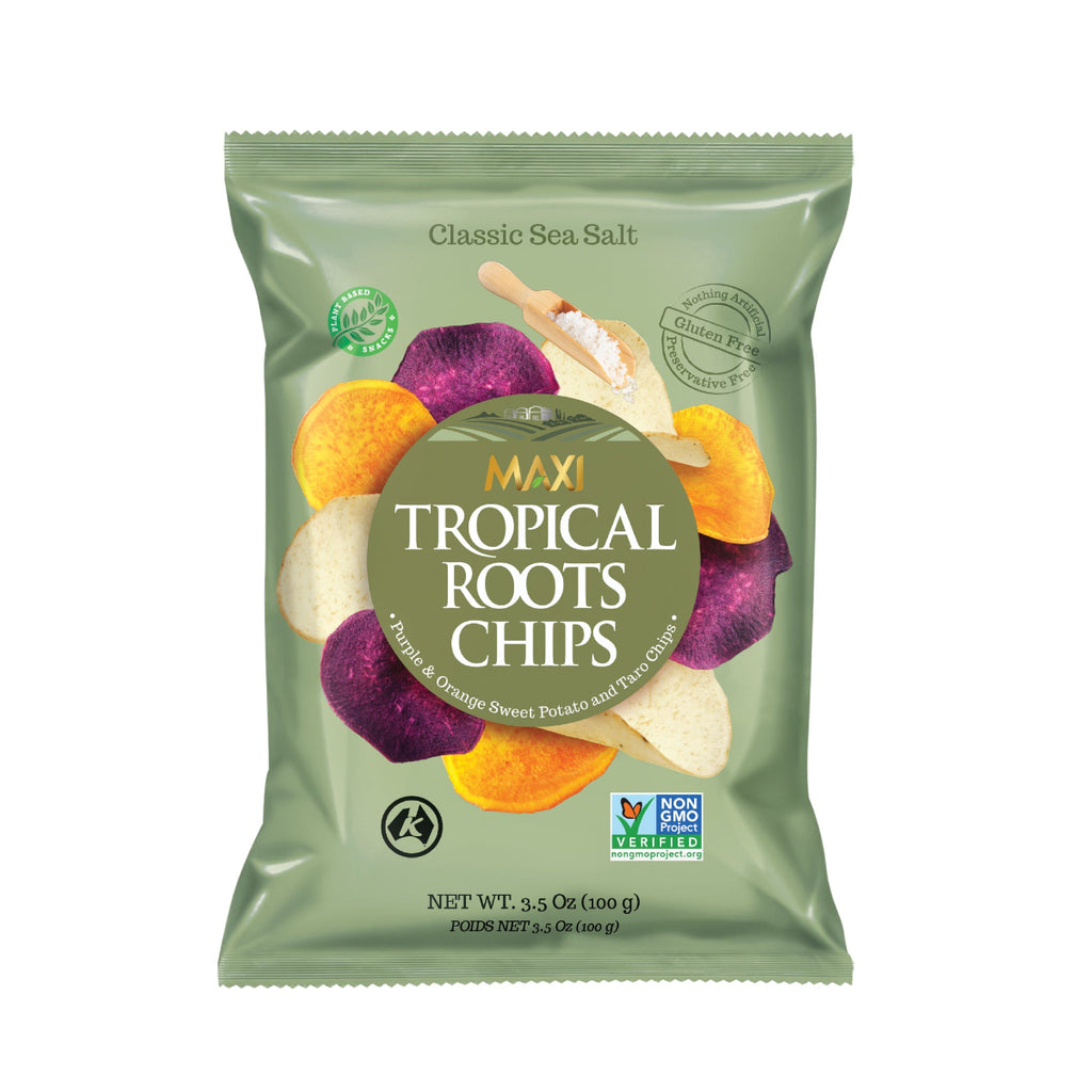 MAXI TROPICAL ROOTS CHIPS CLASSIC SEASALT 100g – J-Beauty Natural